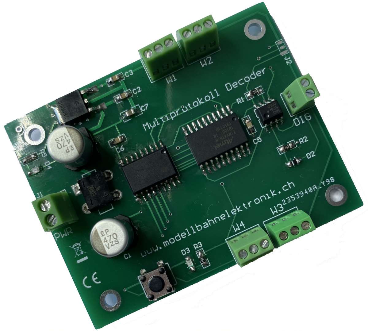 Vierfach DCC Weichendecoder | Schalten | Digital | Modellbahnelektronik