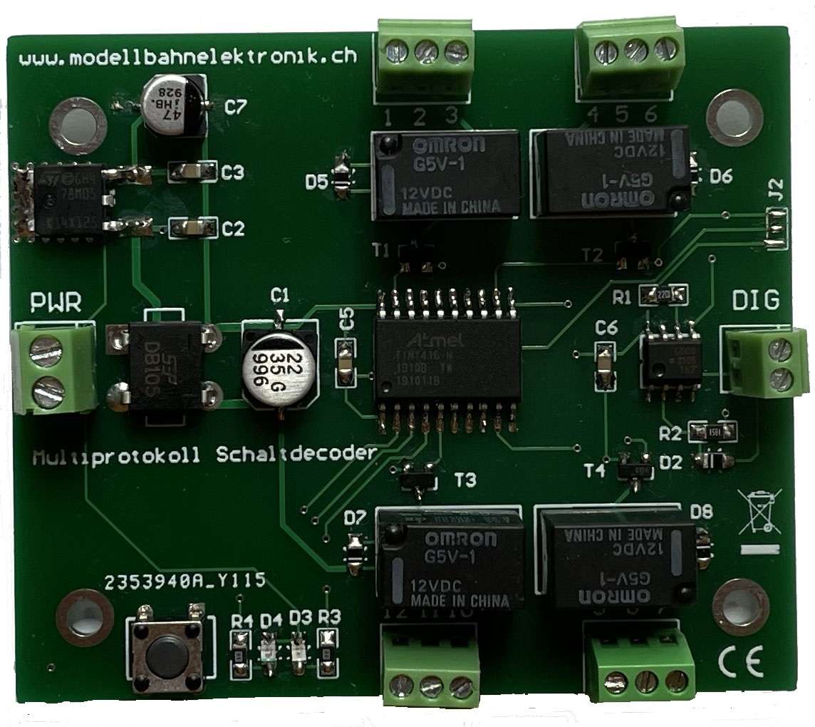 Vierfach DCC Relais Schaltdecoder | Schalten | Digital ...